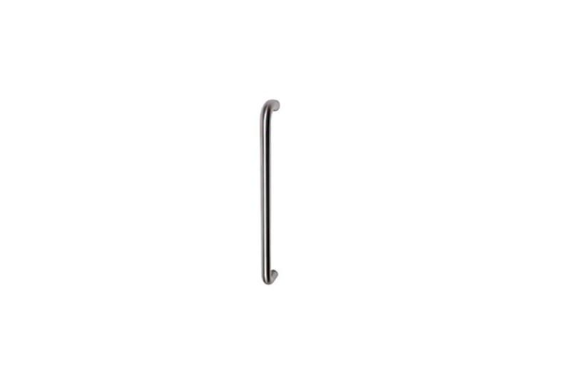 Satin stainless steel cubicle door pull handle (400mm single) | Venesta
