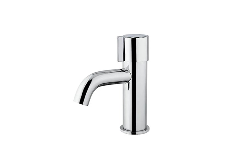 SanCeram basin mounted self closing mixer with temperature adjustment ...