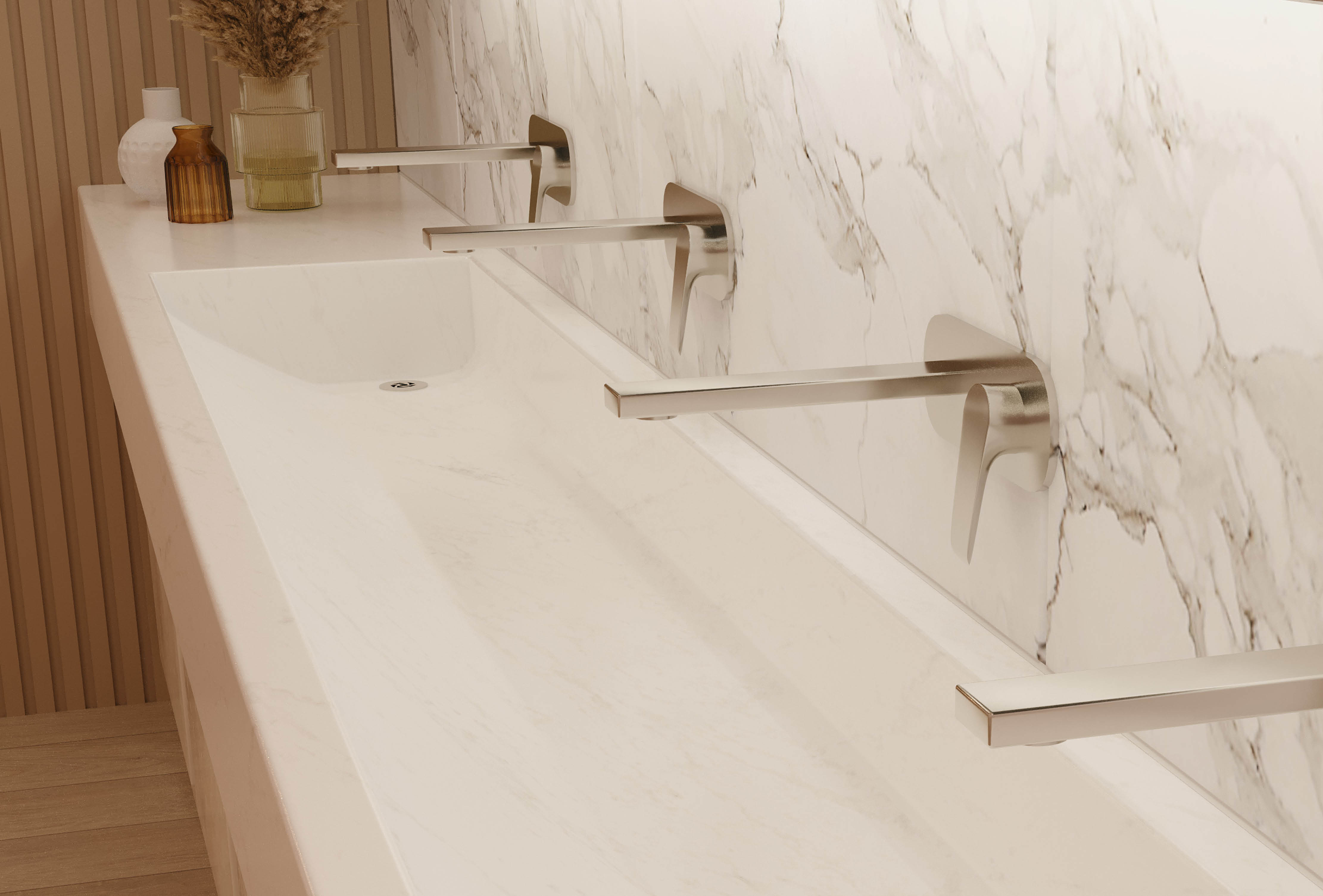 Solid Surface washtroughs | Venesta