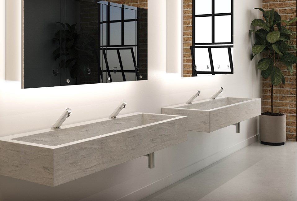 Solid Surface washtroughs | Venesta